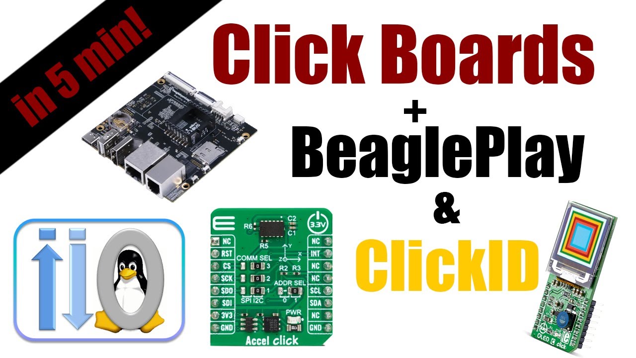 5 Click Boards in 5 Minutes - Quick Start with BeaglePlay - YouTube