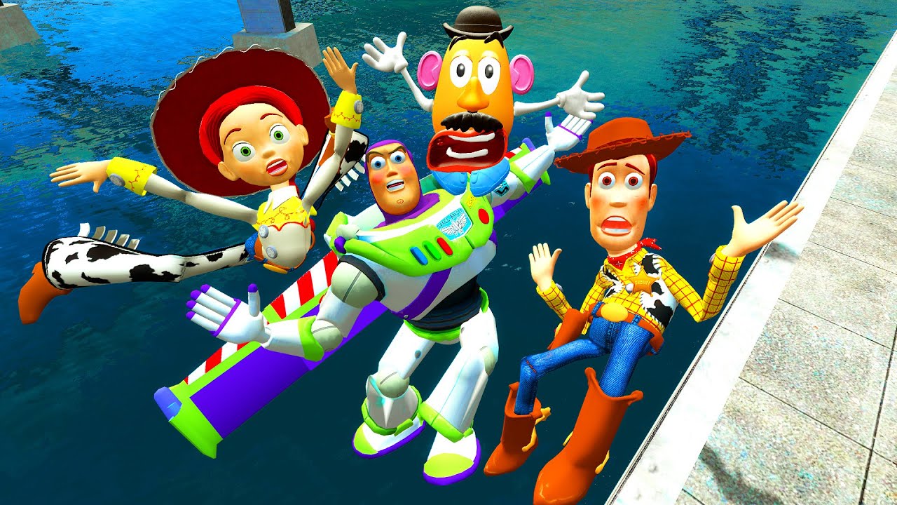 Gmod Animations and Ragdolls with Toy Story [ Woody🤠, Buzz Lightyear👨‍🚀 ...