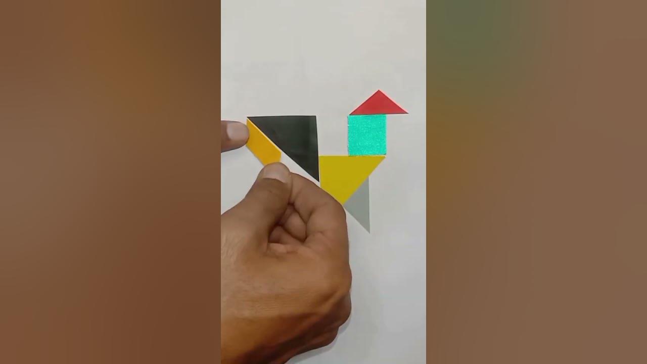 How To Make Tangram Rooster With Stickers tangram youtube how-to-make-tangram-rooster-with-stickers-tangram-youtube