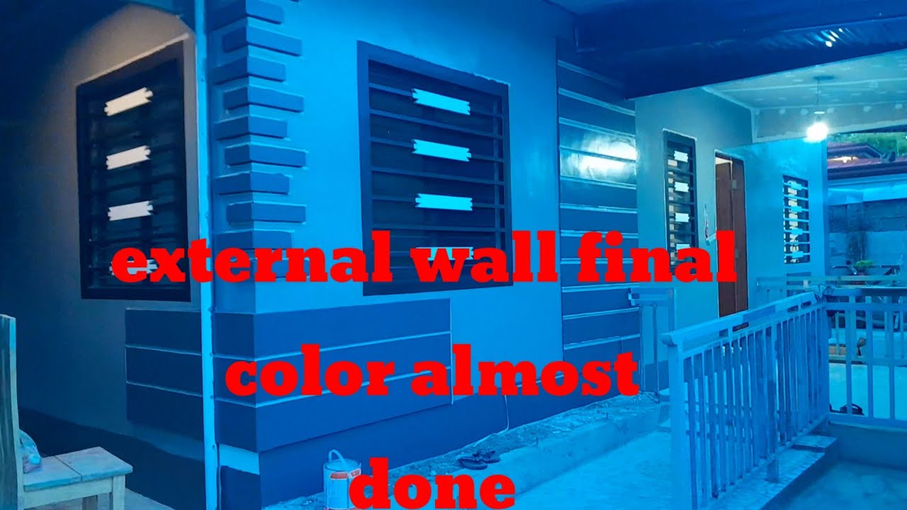 external wall final color almost done - YouTube