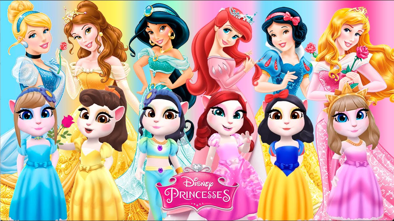 My Talking Angela 2 | Disney Princesses | New update | Cosplay - YouTube
