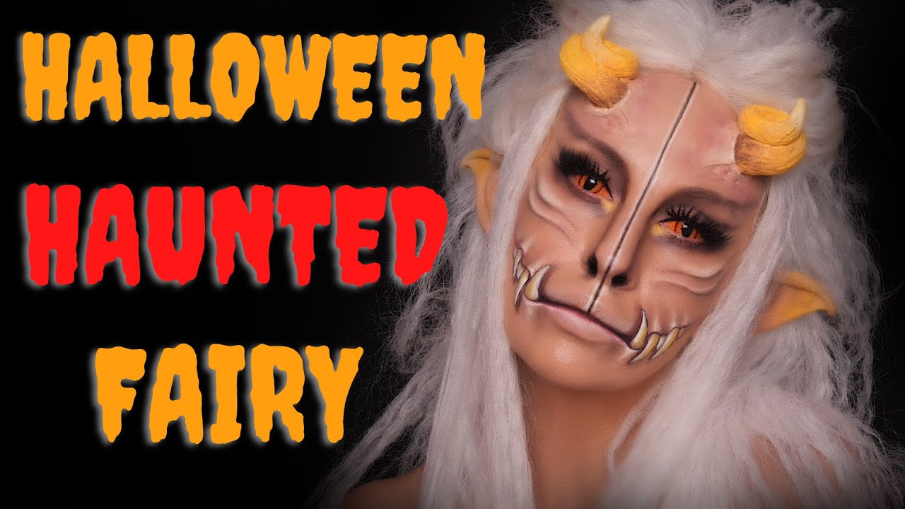 Haunted Fairy Halloween Make up - YouTube