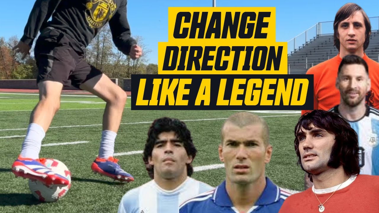 Learn to Turn/Change Direction Like a Legend | 10 Dribbling Turn Skills ...