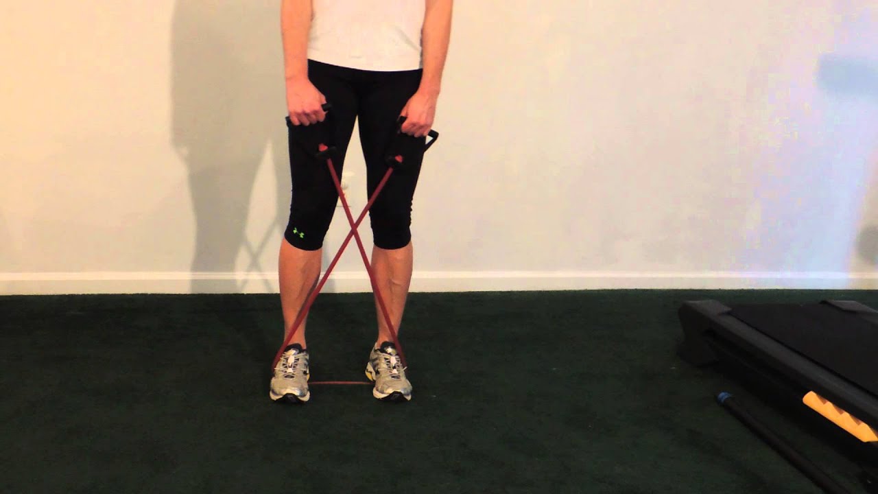 Lateral band walk - YouTube