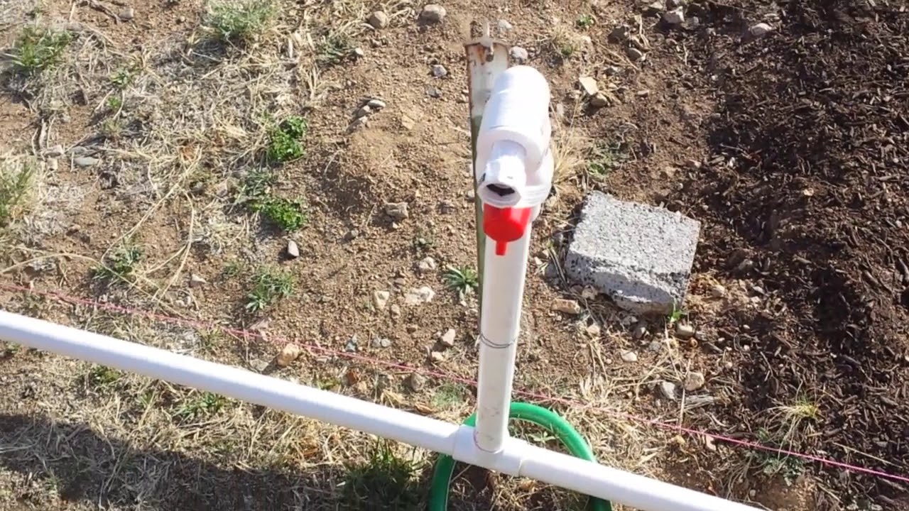 Garden water system main line - YouTube