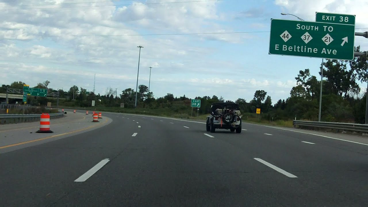 Interstate 96 (Exits 46 to 37) westbound - YouTube