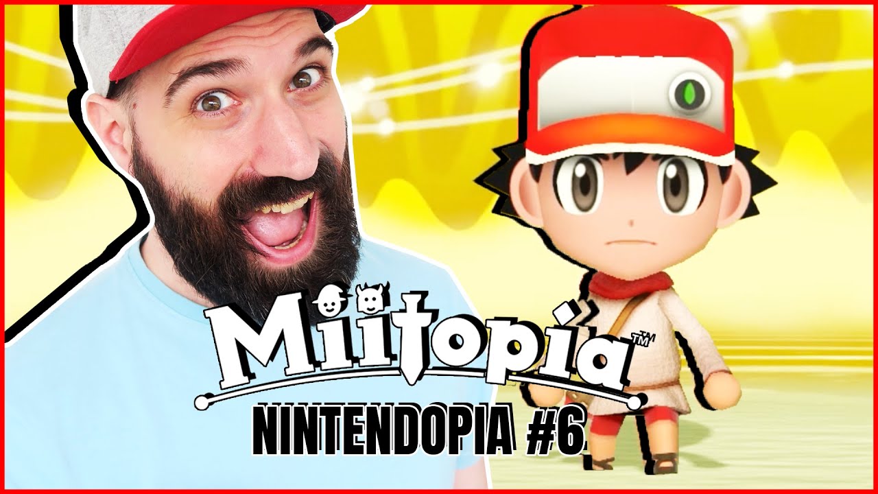 JAAA!!! ASH / RED / POKEMON TRAINER in MIITOPIA !!! | NINTENDOPIA #6 ...