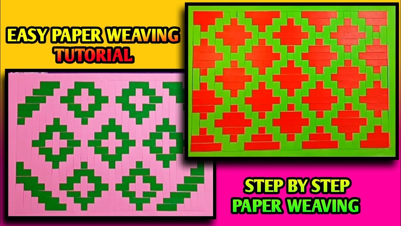 Paper Weaving Tutorial for Kids | Easy Paper Weaving Crafts with ...