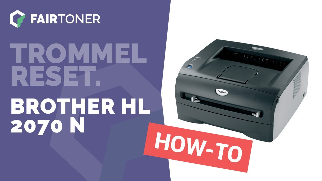 Anleitung: Brother HL-2070 N Trommel Reset 🛠 - YouTube