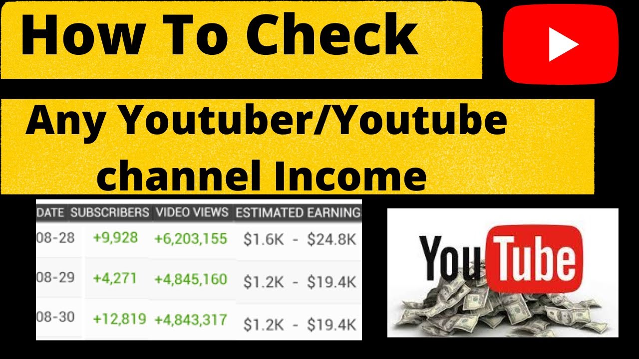 Check youtubers monthly Income easily - YouTube