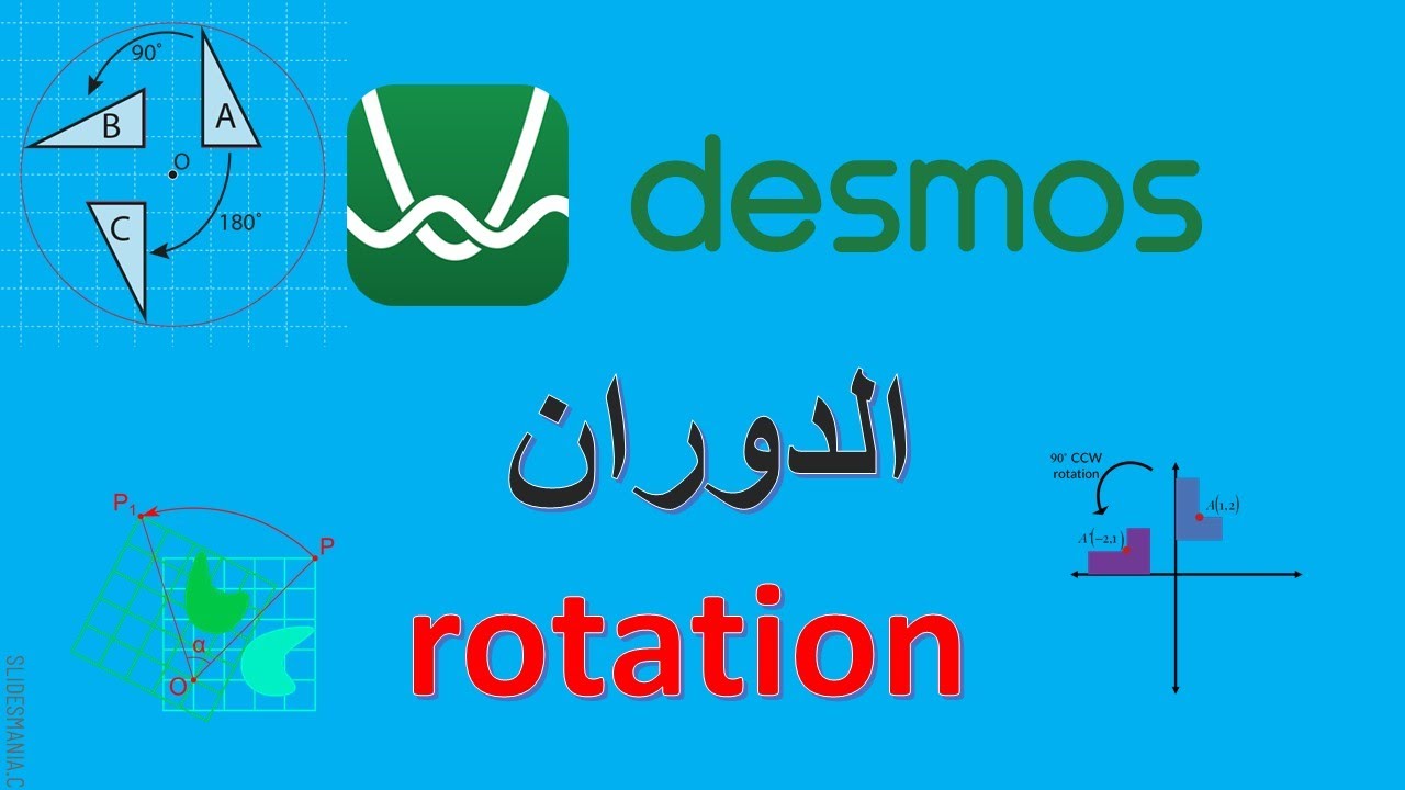 شوف طريقة الدوران#rotation# باستخدام ديسموس#desmos# - YouTube