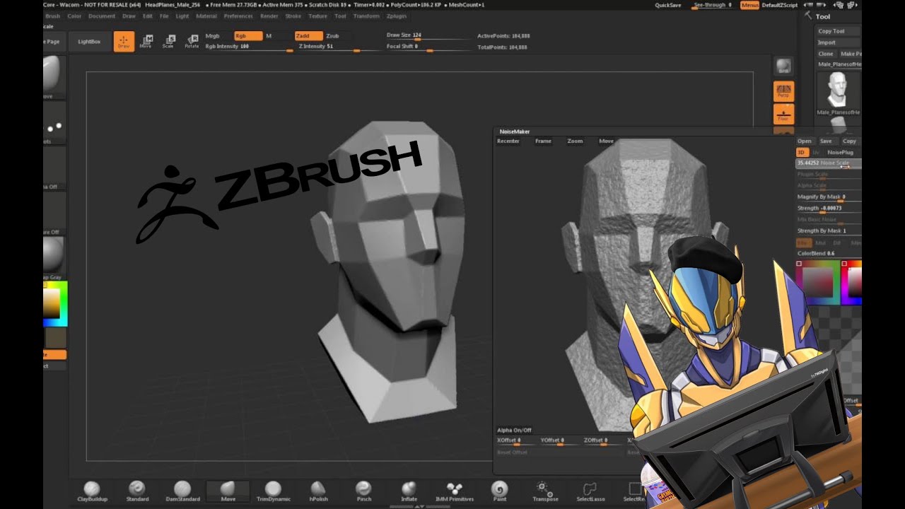 Art is my Passion (Blockout) ~ - Pixologic's ZBrush - YouTube
