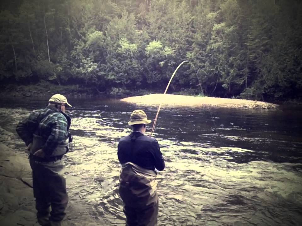 Salmon Fishing in Gaspe - YouTube