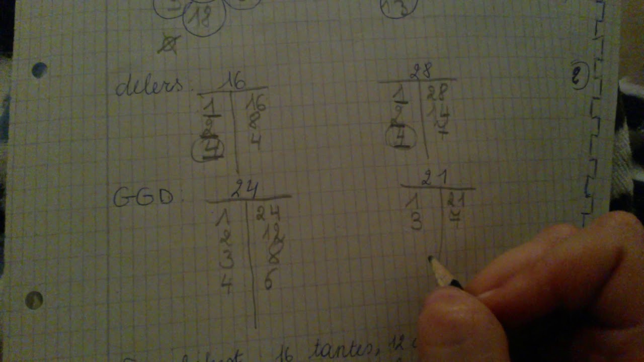 Les 99: Delers: gemeenschappelijke delers, grootste gemeenschappelijke ...