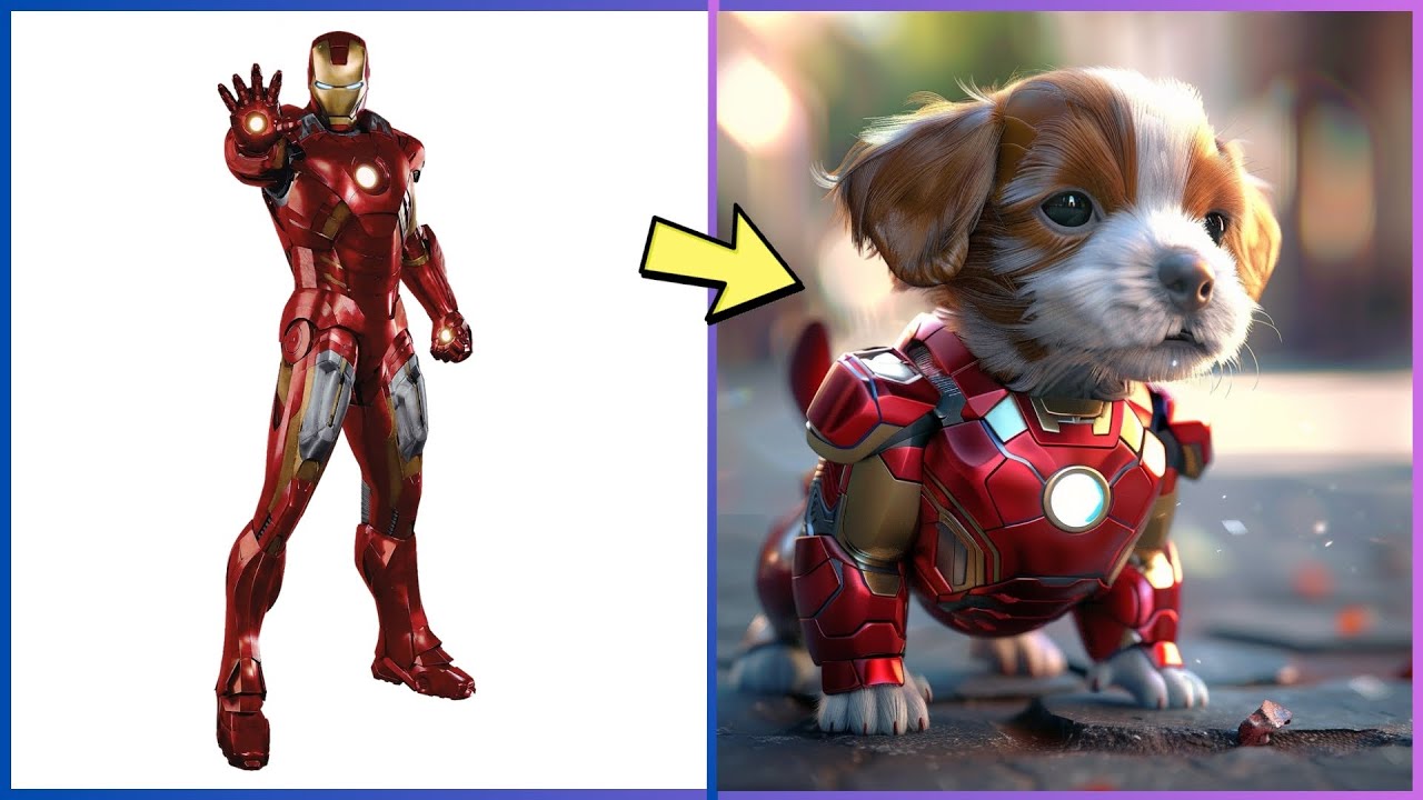 AVENGERS AS PUPPY 🔥 ALL CHARACTERS ( MARVEL & DC ) 2024 - YouTube