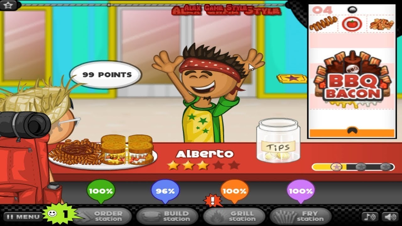 Papa's Cheeseria Gameplay Walkthrough - keep your customers happy ...