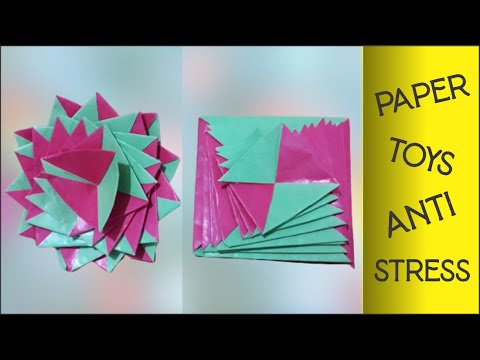 ORIGAMI. Paper Toys anti stress transformer ~Diy easy paper craft ...