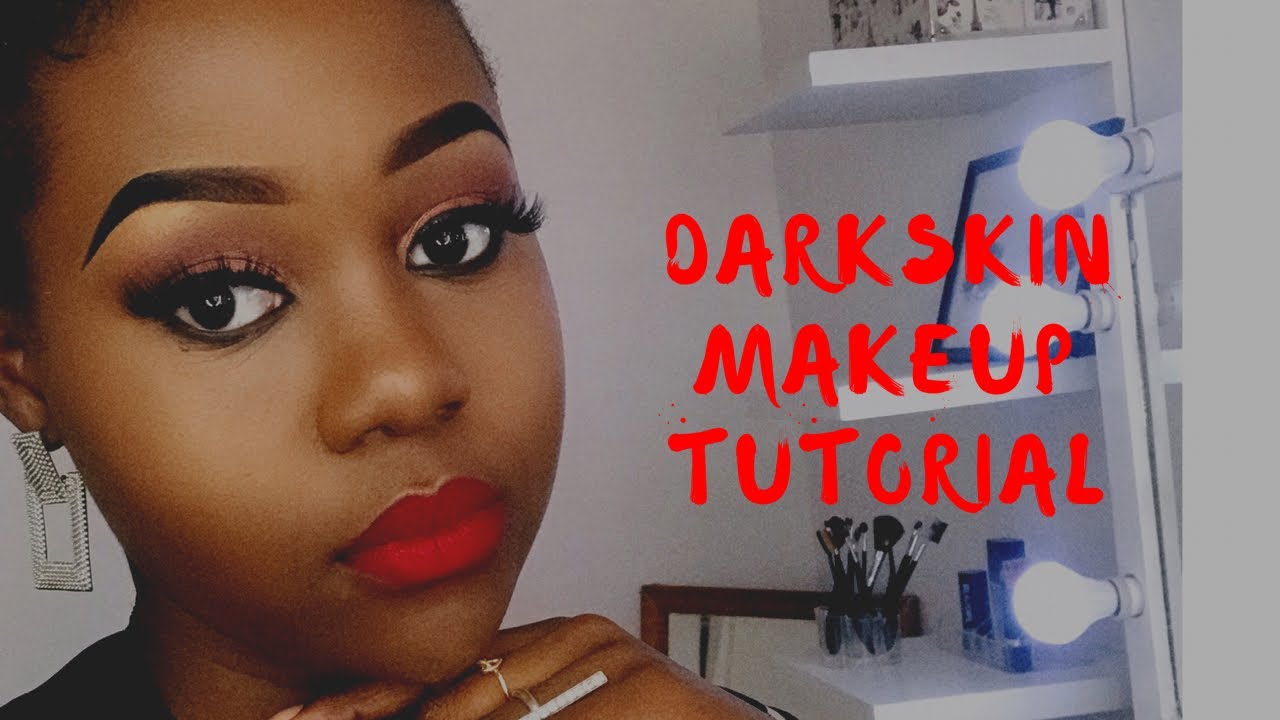 Dark skin makeup tutorial | Ropearl Vlogs - YouTube