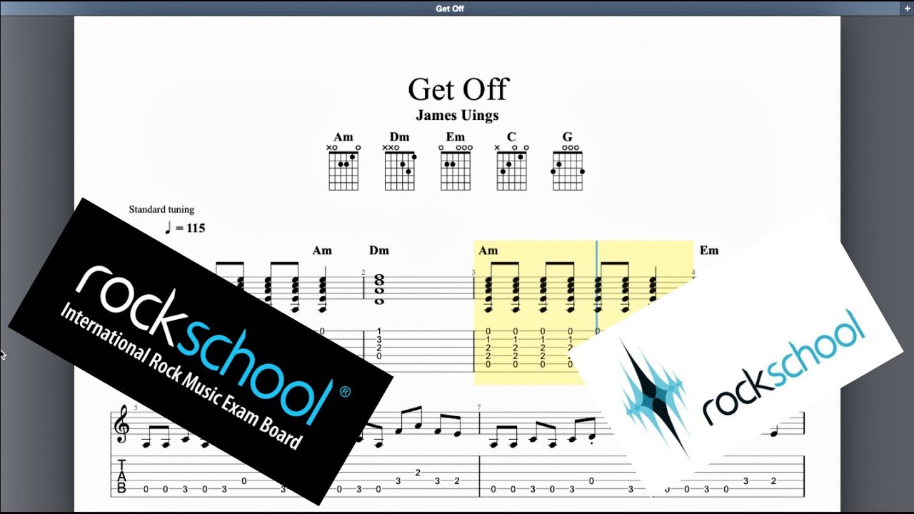 Get Off Rockschool Grade 1 Guitar - YouTube
