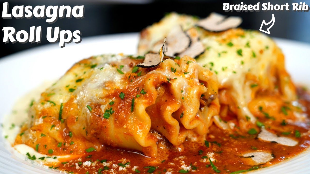 You've Never Had Lasagna Like This! (Short Rib Lasagna Roll Up Recipe ...