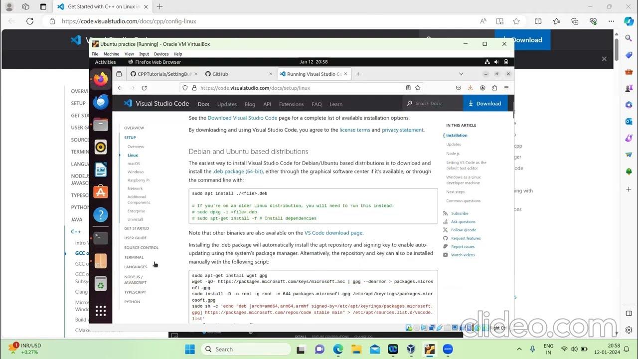 2. VS Code Setup for Linux And Chapter 1 Class 1 of C++ - YouTube