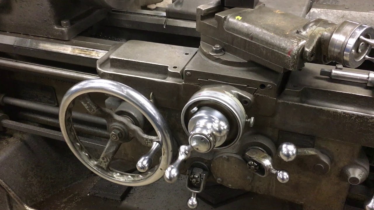 Monarch CY 18 x 30 Lathe video 2 feeding - YouTube