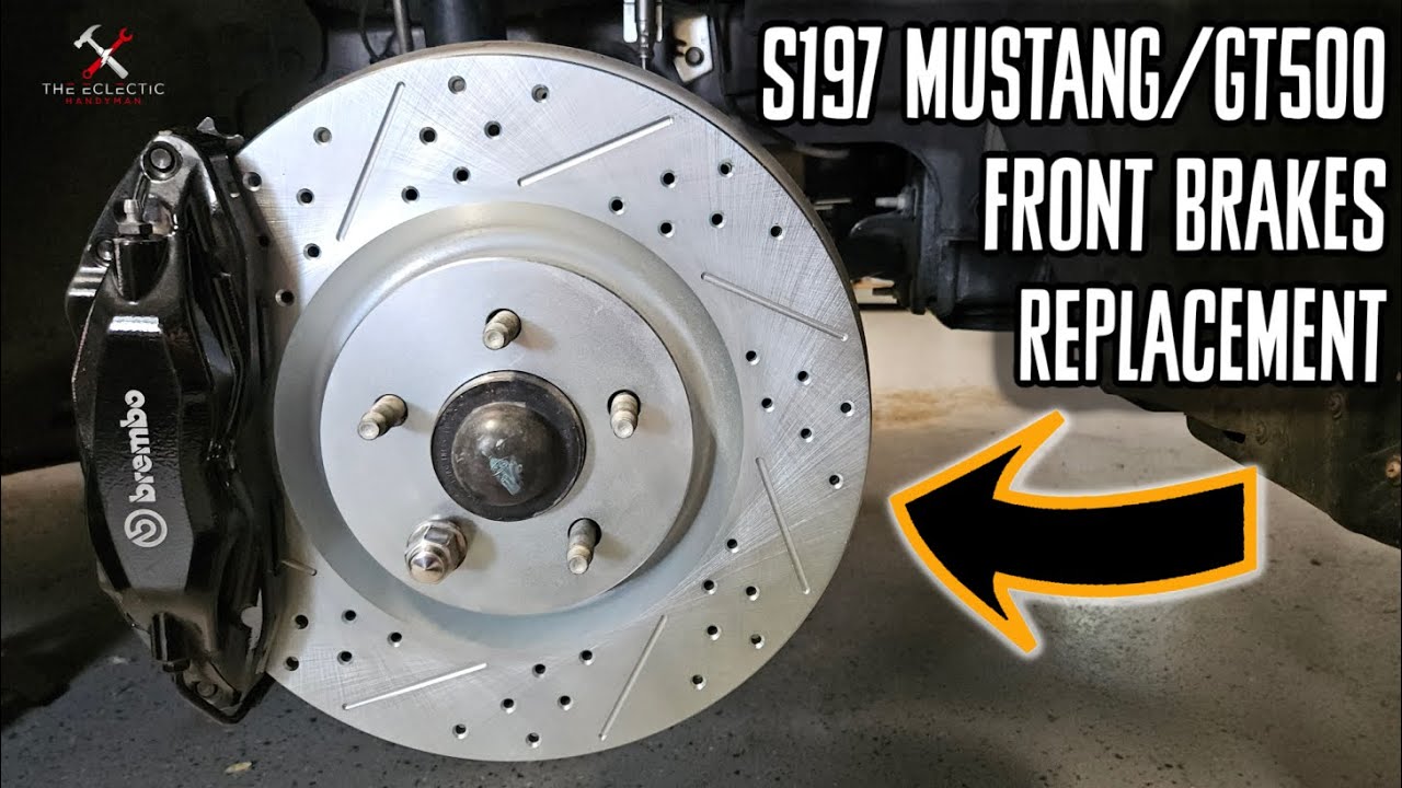 How to Replace Front Brakes on a S197 Mustang or Shelby GT500 - YouTube