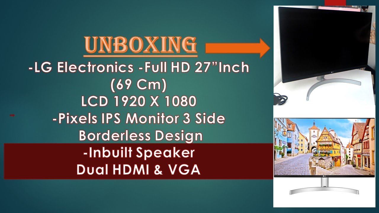 Unboxing-LED LG Monitor Unboxing & Review - YouTube