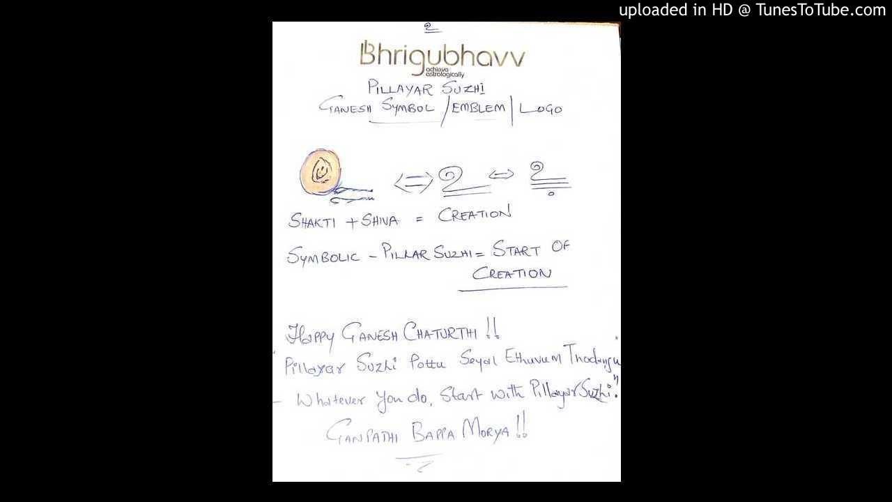 Importance of Ganesh Symbol- Pillayar Suzhi - YouTube