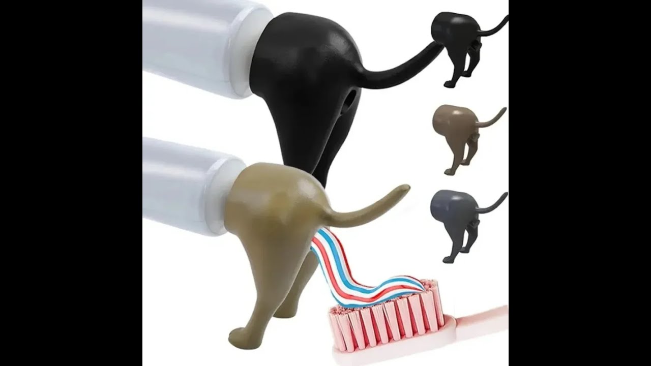 Funny Pooping Dog Butt Toothpaste Topper Toothpaste Dispenser Squeezers ...