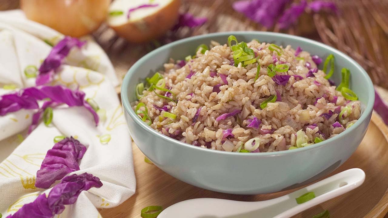 Simple and Easy Chinese RED CABBAGE FRIED RICE | Recipes.net - YouTube