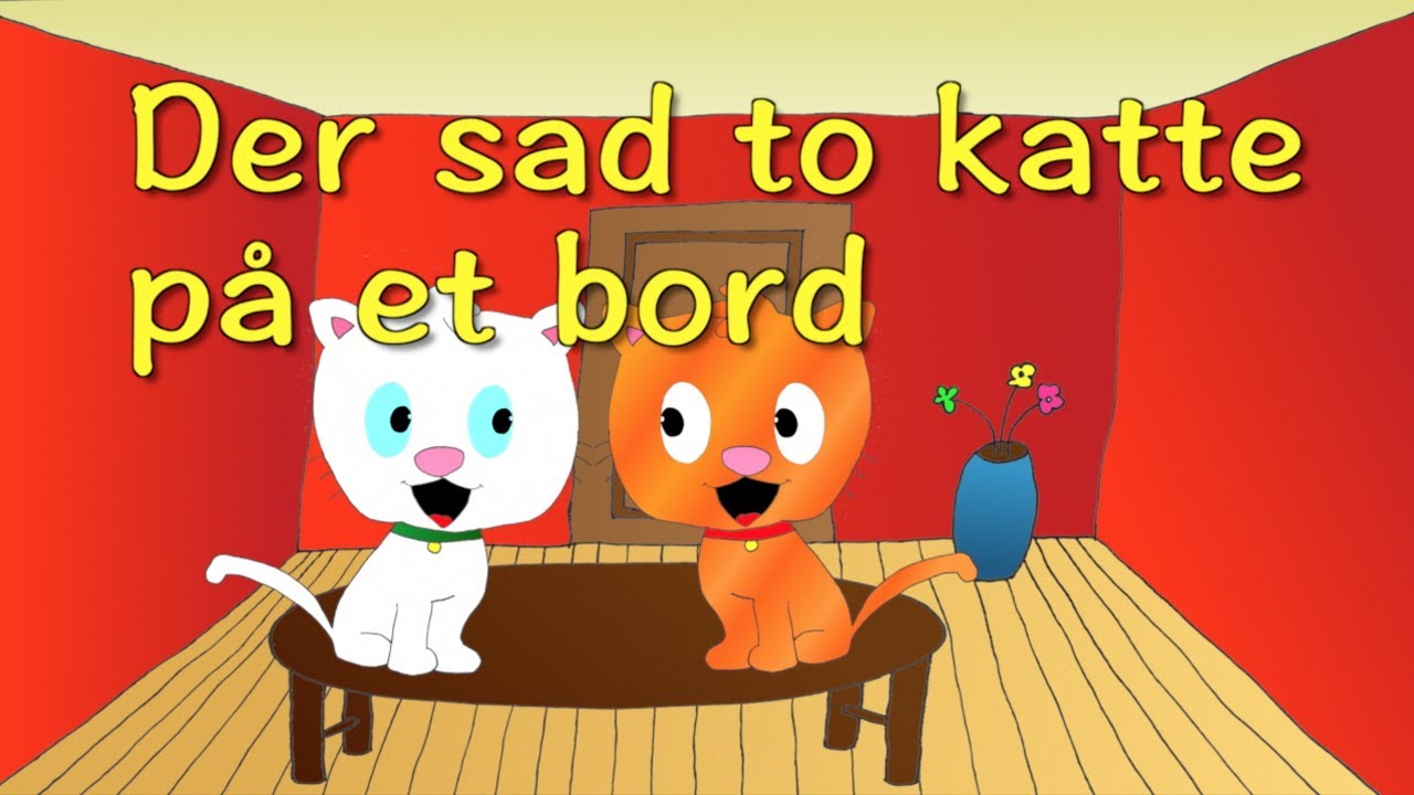 Der sad to katte på et bord - YouTube