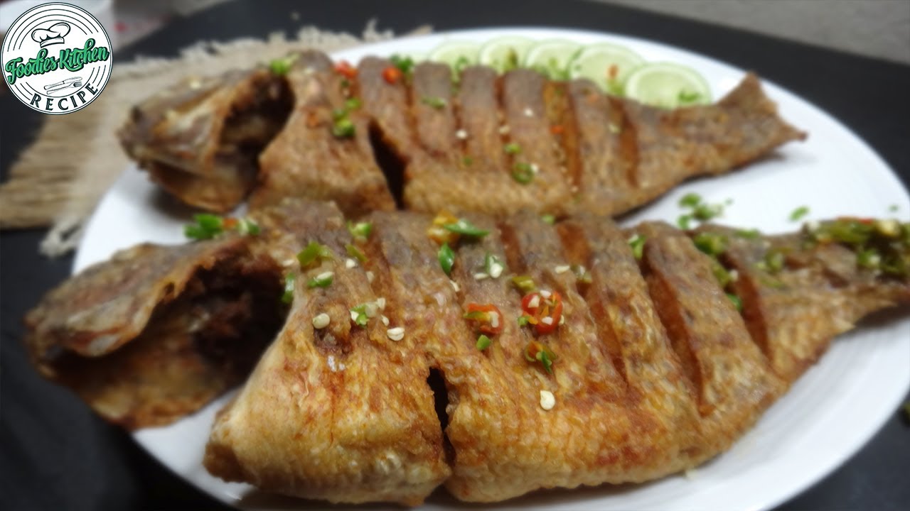 Indonesian Style Whole Fried Fish Recipe | Tilapia Fish Fry | Foodies ...