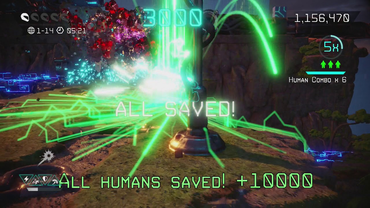 Nex Machina Death Machine (PS4) - Run through Level 1& Boss 1 - YouTube