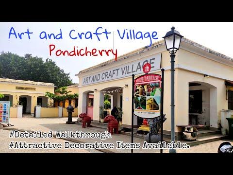 Art & Craft Village, Pondicherry|Shopping in Pondicherry|Boating in Pondicherry - YouTube
