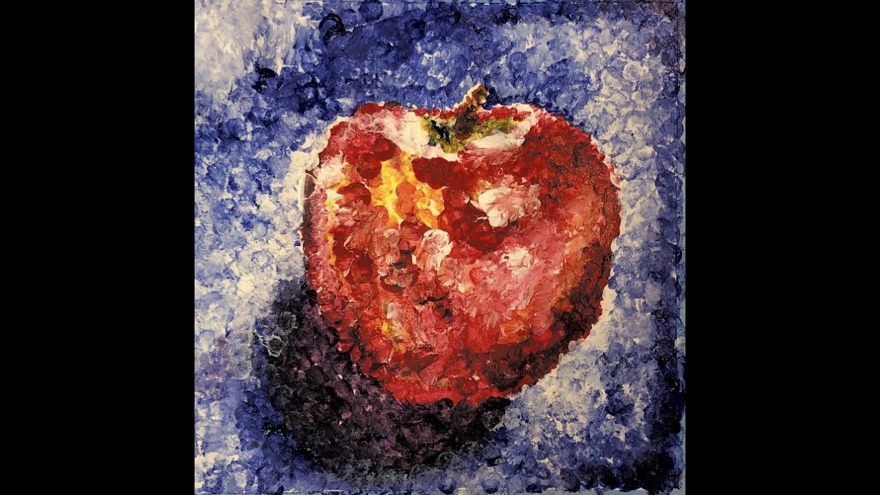 Pointillism using Q-tips - YouTube