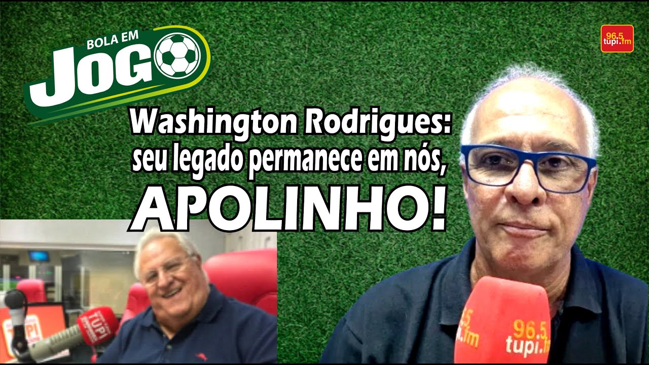 Washington Rodrigues: seu legado permanece em nós, Apolinho! Hoje faria ...