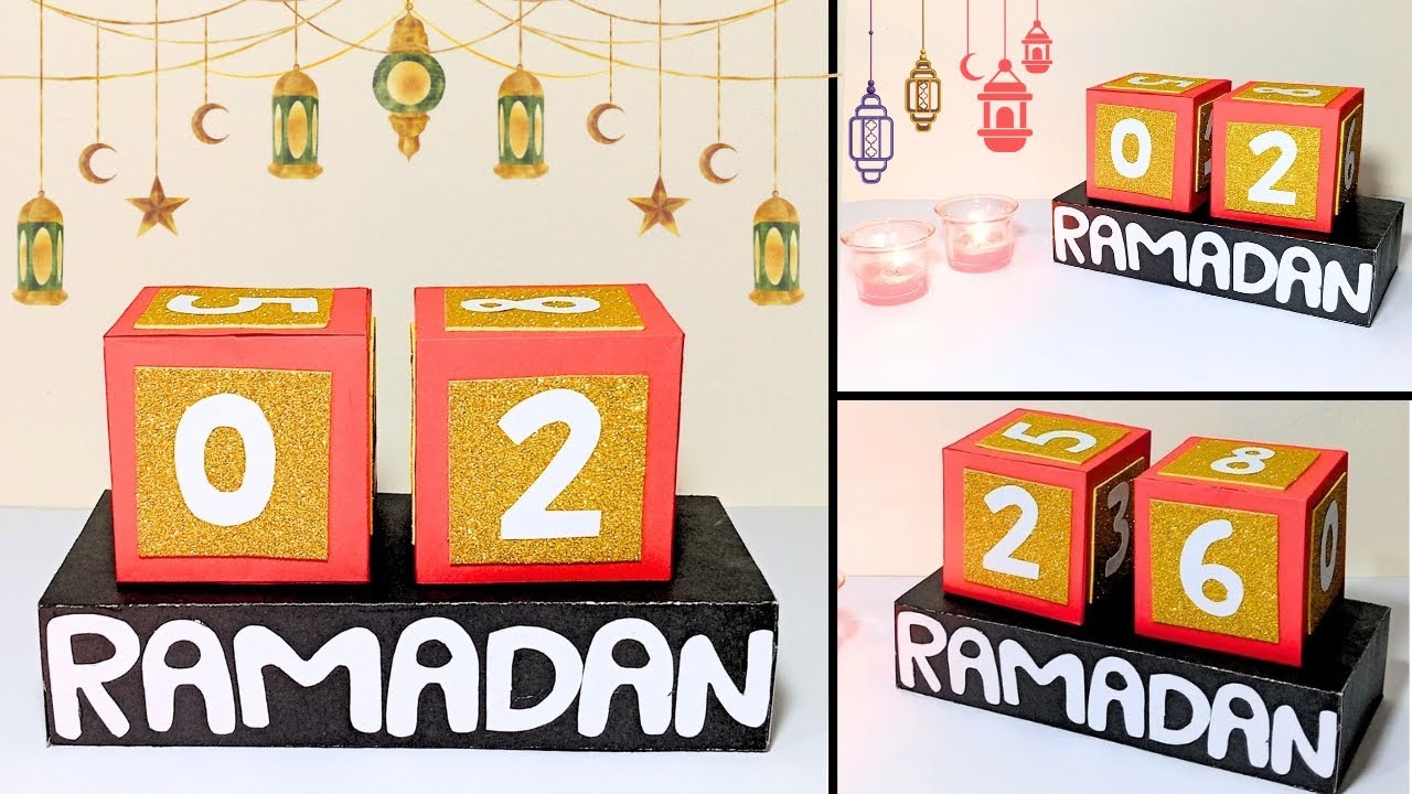 Handmade Ramadan Calendar | DIY Ramadan Mubarak Decor | How to make ...