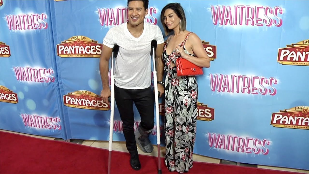 Mario Lopez On Crutches "Waitress" Los Angeles Premiere Red Carpet ...