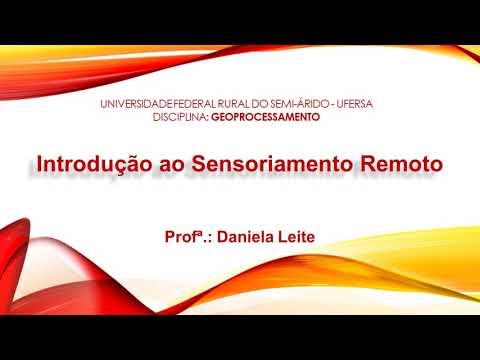 Sensoriamento Remoto: Introdução e Definição. - YouTube