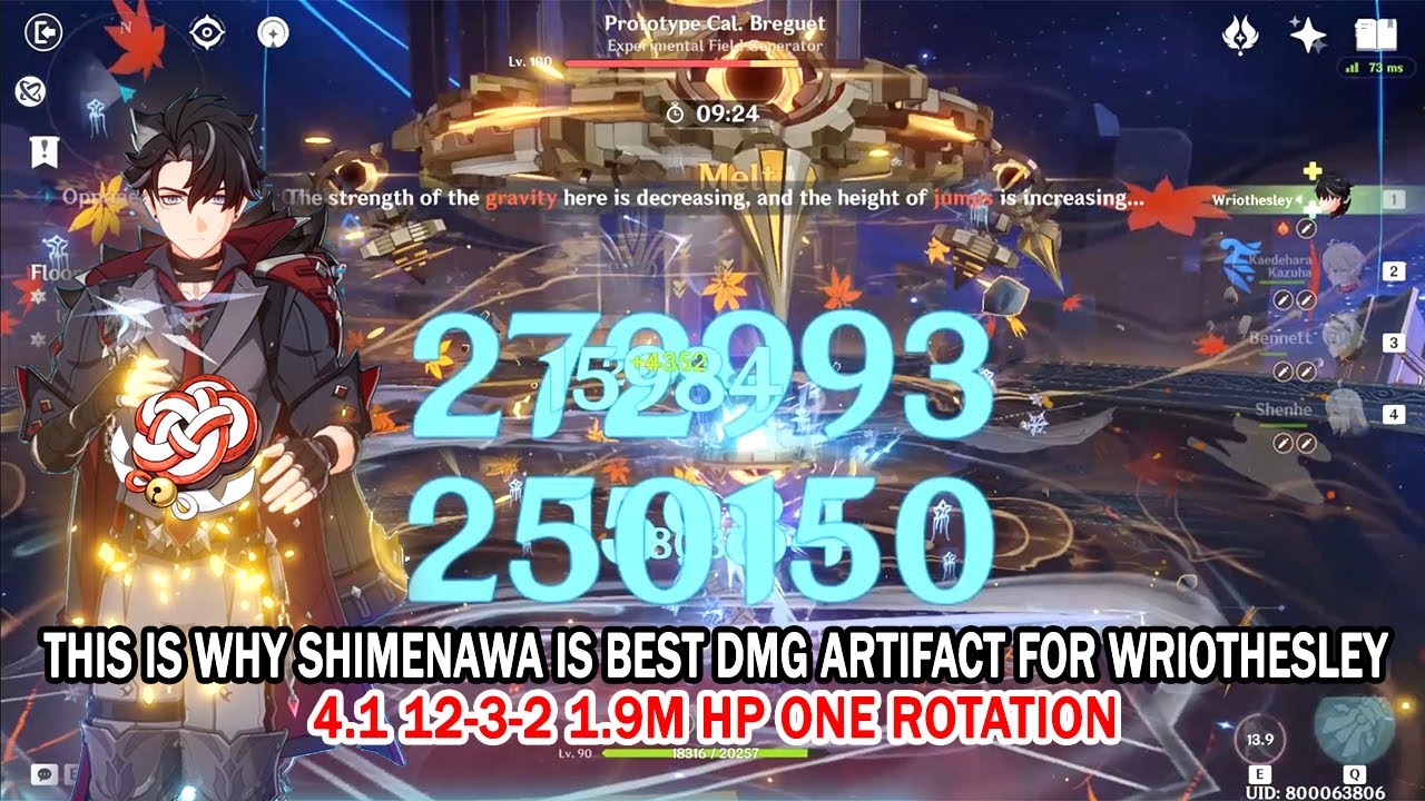 This is Why Shimenawa is Best DMG Artifact for Wriothesley - 4.1 12-3-2 ...