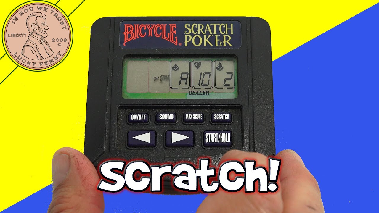 How To Play The Vintage Bicycle Scratch Poker 1994 Tiger Electronic ...