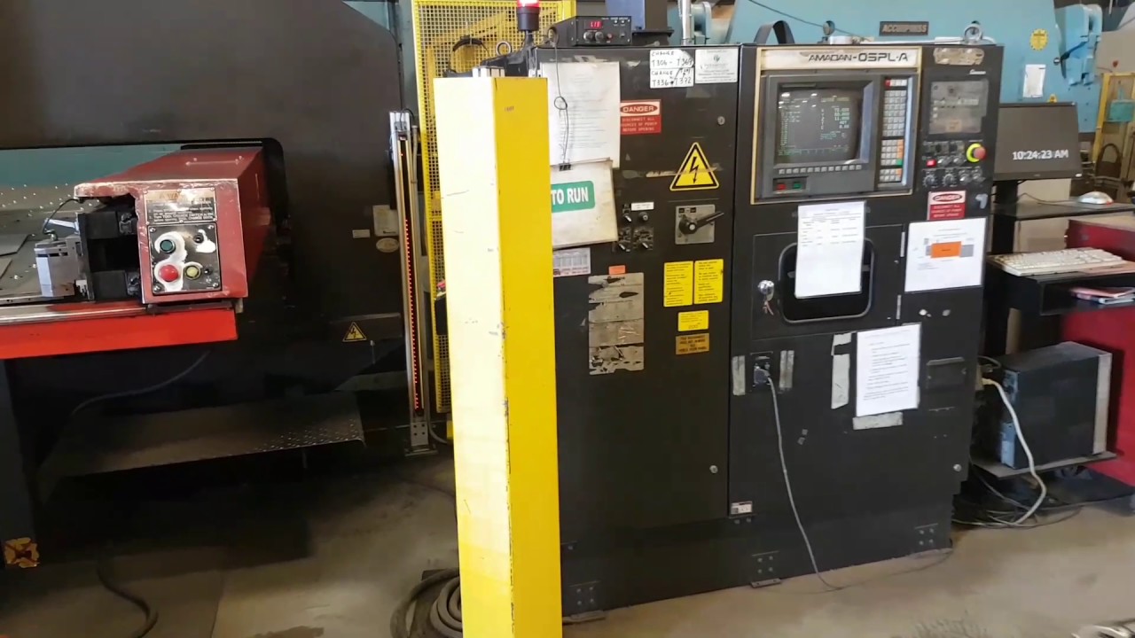 AMADA APELIO II 357 CNC PUNCH LASER COMBO II - YouTube