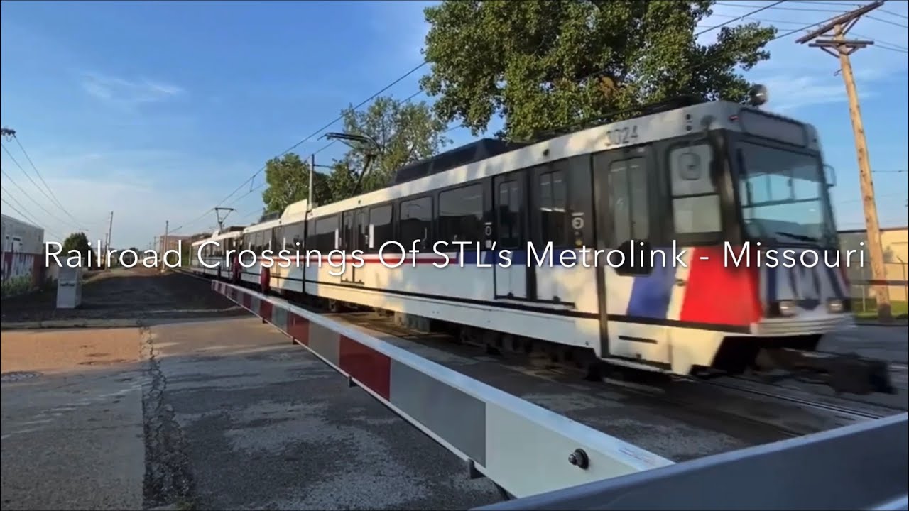 Railroad Crossings Of St. Louis’s Metrolink System - Missouri - YouTube