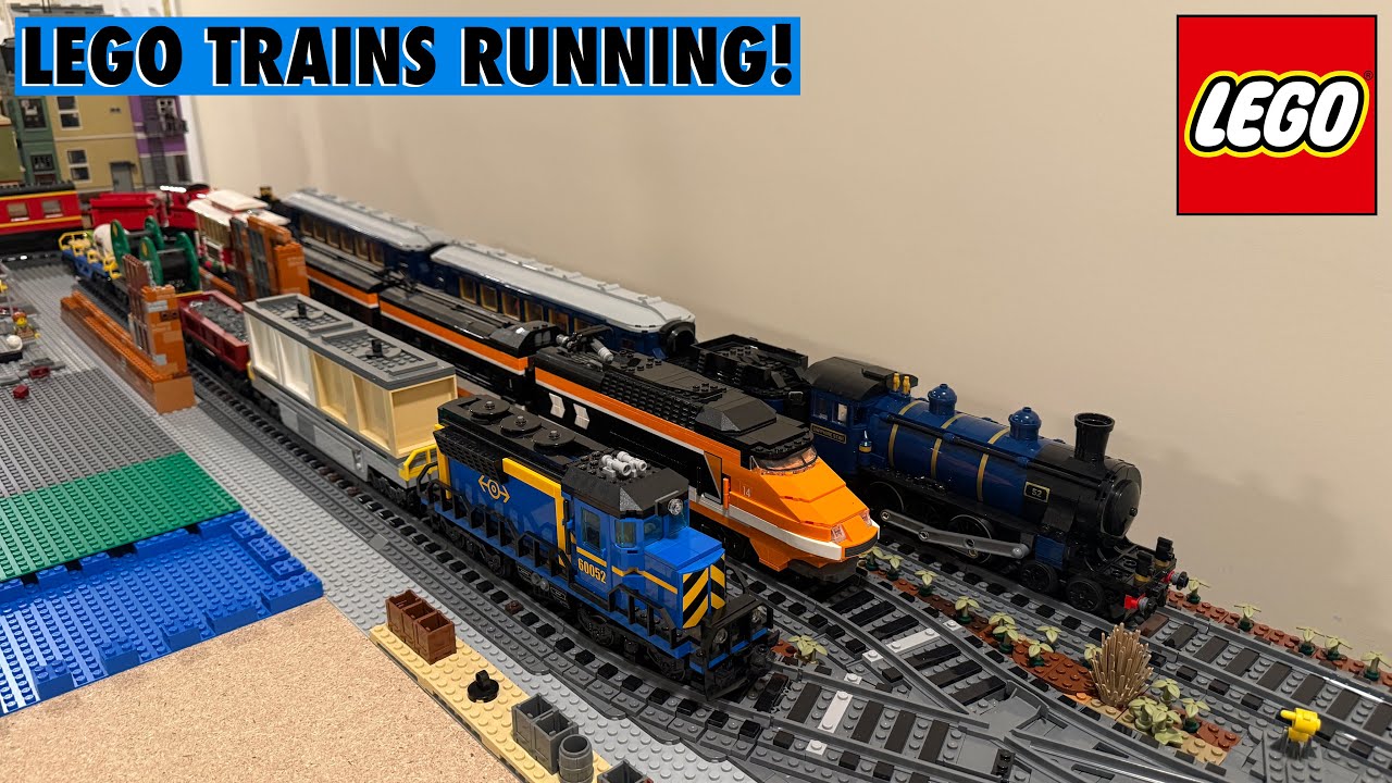 LEGO Trains Running + My Entire LEGO Train Collection! - YouTube
