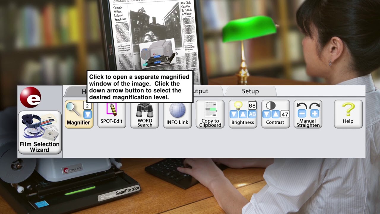 ScanPro 3000Ultra High Resolution Microfilm Scanner-26MP Camera - YouTube