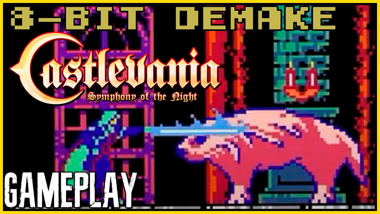 Castlevania Symphony of the Night - 8-bit Demake - NES Style - YouTube