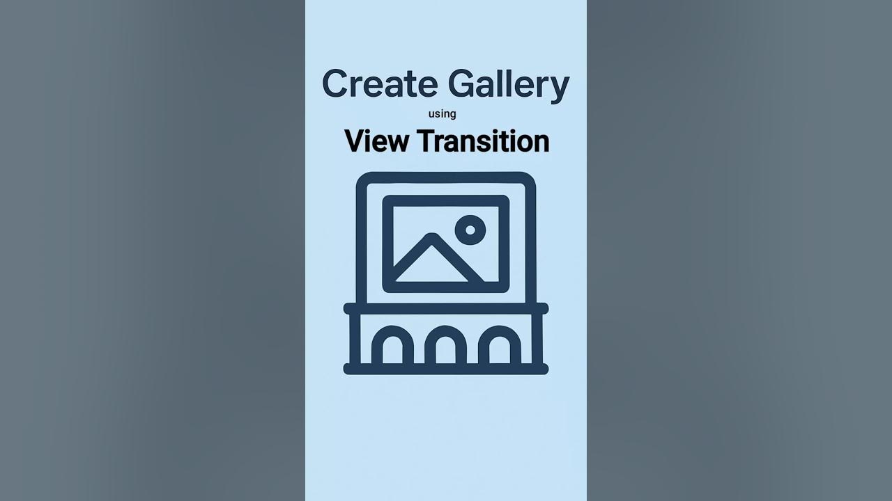 Create React Gallery using View Transition css only #cssrule #css # ...