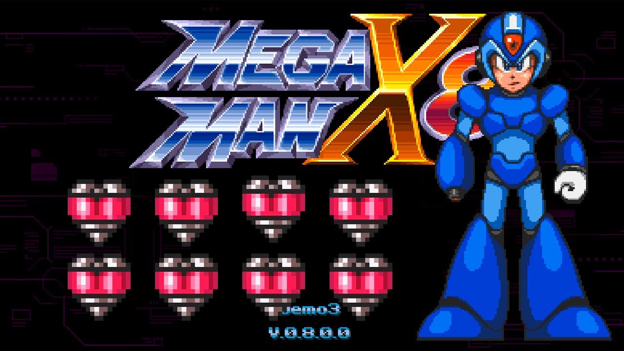 Mega Man X8 Demake - All heart tanks locations - YouTube