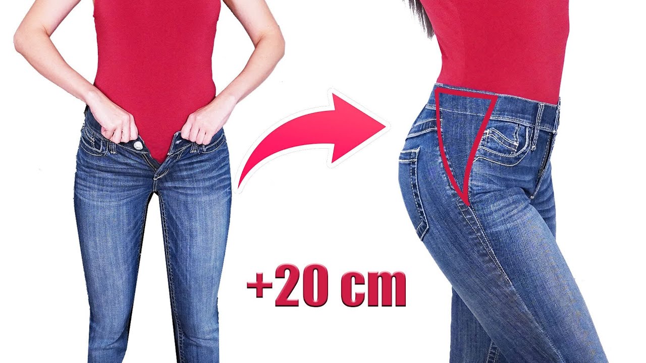 A sewing trick how to upsize jeans in the waist to fit you perfectly ...